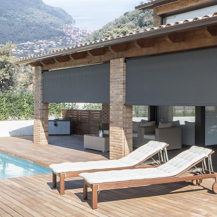 Motorized Patio Screen - The Denver Shade Company - Cable Screen Shade