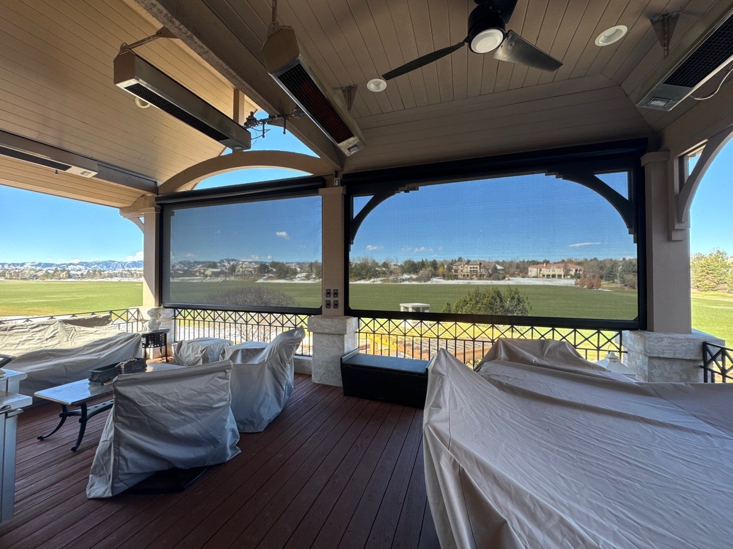 Motorized Screen Porch Shades - The Denver Shade Company